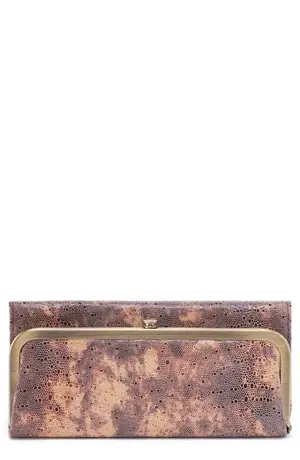 Hobo Rachel Leather Frame Wallet Autumn Sky
