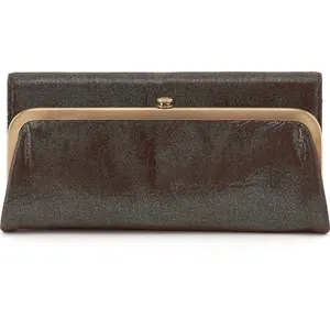 Hobo Rachel Leather Frame Wallet Coffee Galaxy