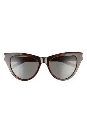 Saint Laurent 54mm Cat Eye Sunglasses Avana/brown
