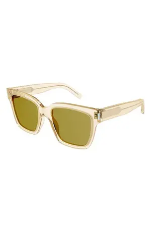 Saint Laurent 54mm Cat Eye Sunglasses Yellow