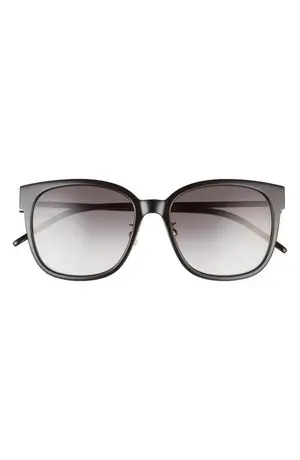 Saint Laurent 57mm Cat Eye Sunglasses - Black