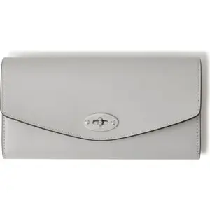 Mulberry Darley Leather Continental Wallet Pale Grey