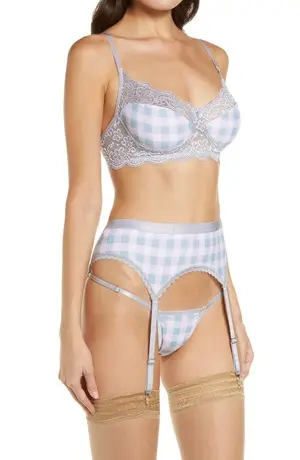 COQUETTE Gingham Underwire Bra