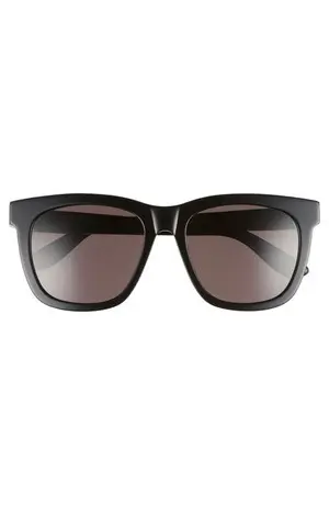 Saint Laurent 55mm Sunglasses - Black/gold
