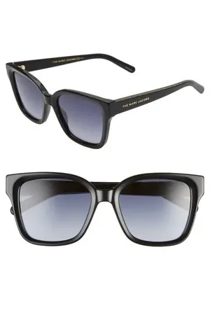Marc Jacobs Marc Jacobs 53mm Square Sunglasses Black/dark Grey