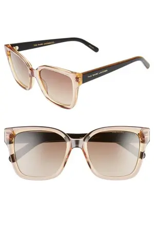 Marc Jacobs Marc Jacobs 53mm Square Sunglasses Brown/brown