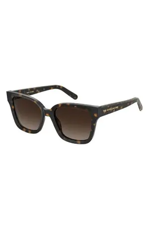 Marc Jacobs Marc Jacobs 53mm Square Sunglasses Havana Brown/brown Gradient