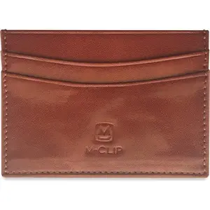 M-Clip® Rfid Leather Card Case - Brown
