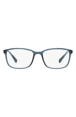 Prada Prada 55mm Rectangular Eyeglasses Transparent Azure