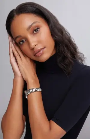 Lagos Smart Caviar Apple Watch® Band - Silver