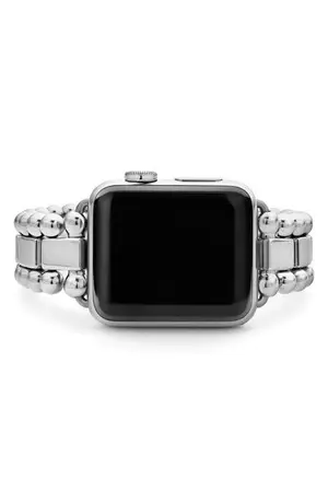 Lagos Smart Caviar Apple Watch® Band - Silver