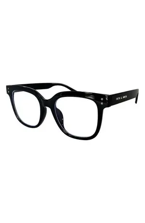 FIFTH & NINTH Fifth & Ninth Draper Blue Light Blocking Square Eyeglasses Black