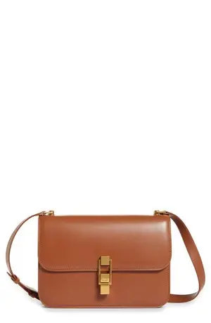 Saint Laurent Le Carré Leather Shoulder Bag - Brick