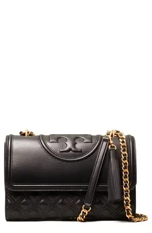 Tory Burch Fleming Convertible Shoulder Bag - Black