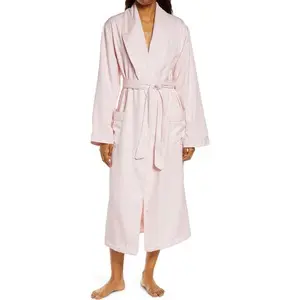 Majestic International Sherbrooke Brushed Microfiber Robe - Pink