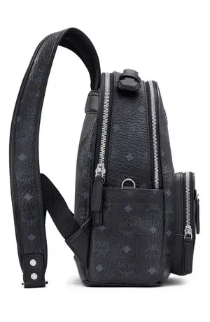 Mcm Stark 32 Visetos Coated Canvas Backpack