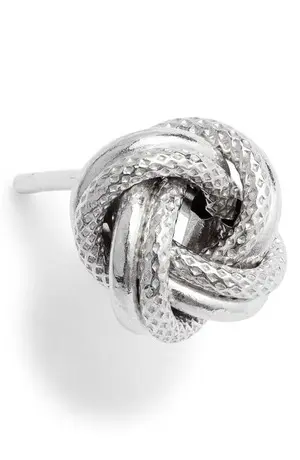 Bony Levy 14k Gold Knot Stud Earrings - 14k White Gold