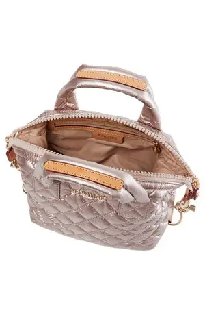 Mz Wallace Micro Sutton Tote - Rose Gold Metallic
