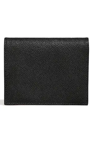 FERRAGAMO Gancini Leather French Wallet - Nero