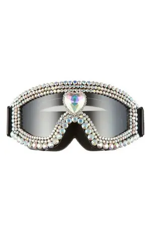 RAD + REFINED Crystal Heart Goggles - Black