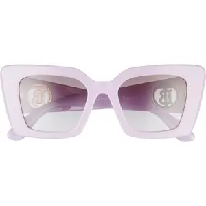 Burberry 51mm Square Sunglasses - Lilac/gradient Grey