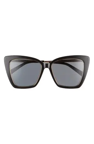 DIFF Becky Iv 57mm Polarized Cat Eye Sunglasses - Black/grey