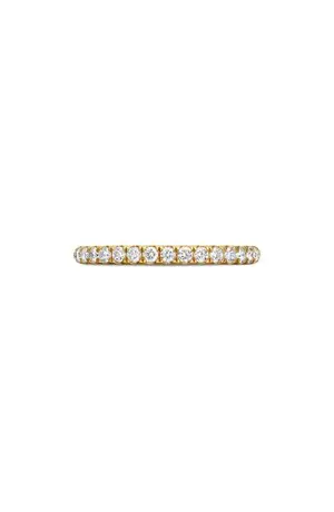 David Yurman Cable Collectibles Diamond Stackable Ring - Gold