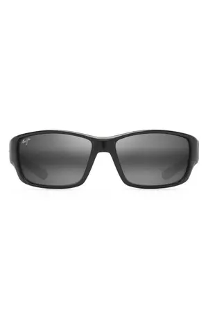 Maui Jim Local Kine 61mm Polarized Sunglasses - Black/ Grey/ Maroon