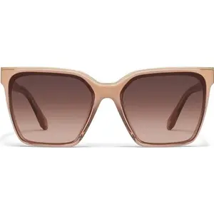 Quay QUAY Level Up 60mm Square Sunglasses Chamomile/dark Fawn