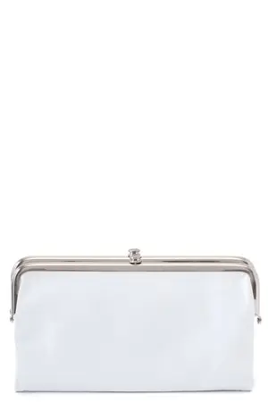 Hobo HOBO Lauren Leather Frame Clutch Optic White