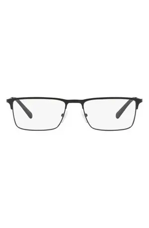 Armani Exchange AX Armani Exchange 54mm Rectangle Eyeglasses Matte Black
