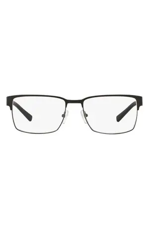 Armani Exchange AX Armani Exchange 54mm Rectangle Eyeglasses Matte Blk