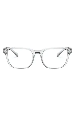 Armani Exchange 54mm Rectangle Eyeglasses - Transparen