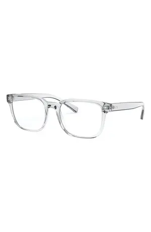 Armani Exchange 54mm Rectangle Eyeglasses - Transparen