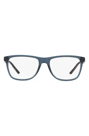 Armani Exchange AX Armani Exchange 54mm Rectangle Eyeglasses Transparent Blue