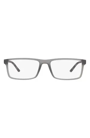 Armani Exchange AX Armani Exchange 54mm Rectangle Eyeglasses Transparent Grey