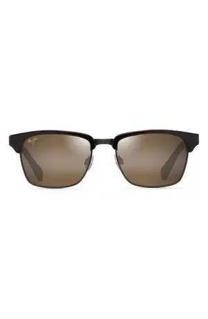 Maui Jim Rectangular Sunglasses - Tortoise/gold
