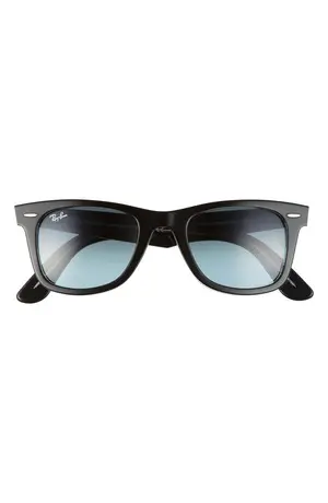 Ray-ban Ray-Ban 50mm Wayfarer Sunglasses Black/ Gradient Blue