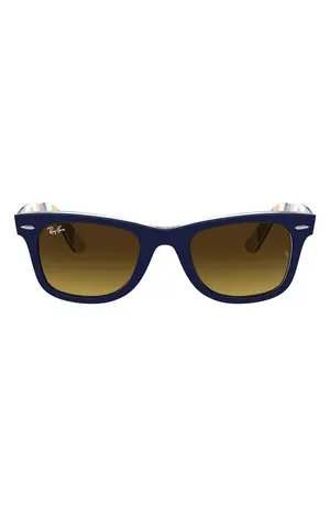 Ray-ban Ray-Ban 50mm Wayfarer Sunglasses Dark Blue/ Brown Gradient