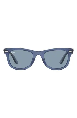 Ray-ban Ray-Ban 50mm Wayfarer Sunglasses Transparent Blue