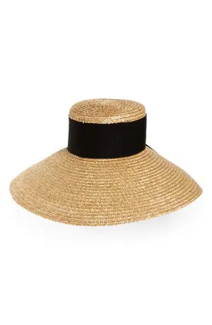 Eugenia Kim Mirabel Upf 50+ Straw Hat - Natural/black