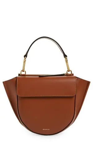 WANDLER Hortensia Mini Leather Bag Tan 1625