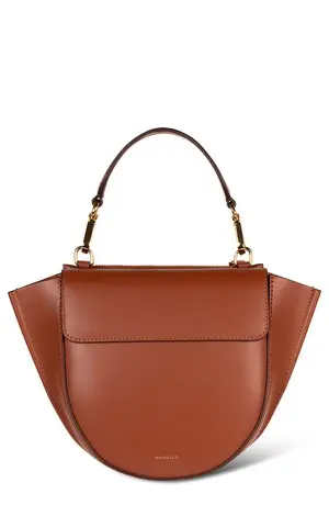 WANDLER Hortensia Mini Leather Bag Tan