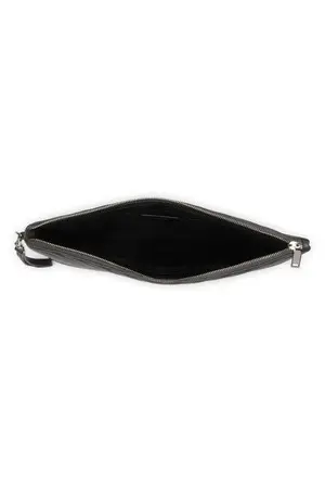 Saint Laurent Large Monogram Matelassé Leather Pouch