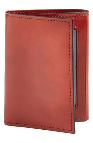 Bosca Old Leather Double Id Trifold Wallet Cognac