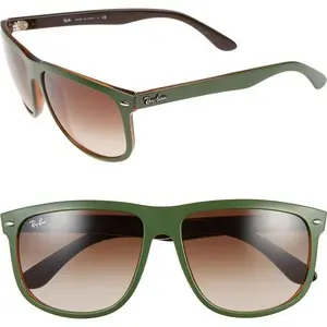 Ray-ban Boyfriend 60mm Flat Top Sunglasses Green