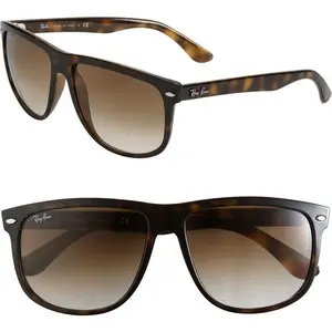 Ray-ban Boyfriend 60mm Flat Top Sunglasses - Tortoise Gradient