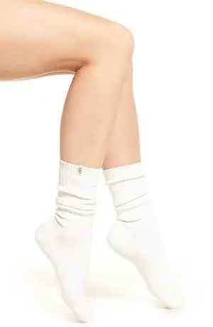UGG UGG(r) Ribbed Crew Socks Cream