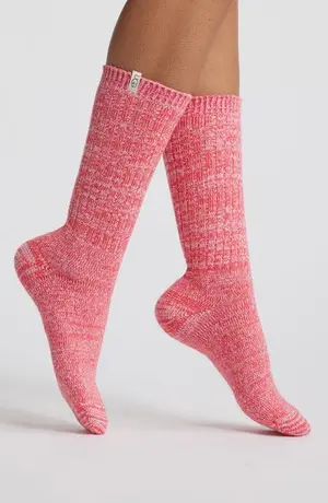 UGG UGG(r) Ribbed Crew Socks Hspk