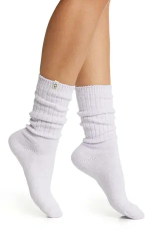 UGG UGG(r) Ribbed Crew Socks Orchid Petal